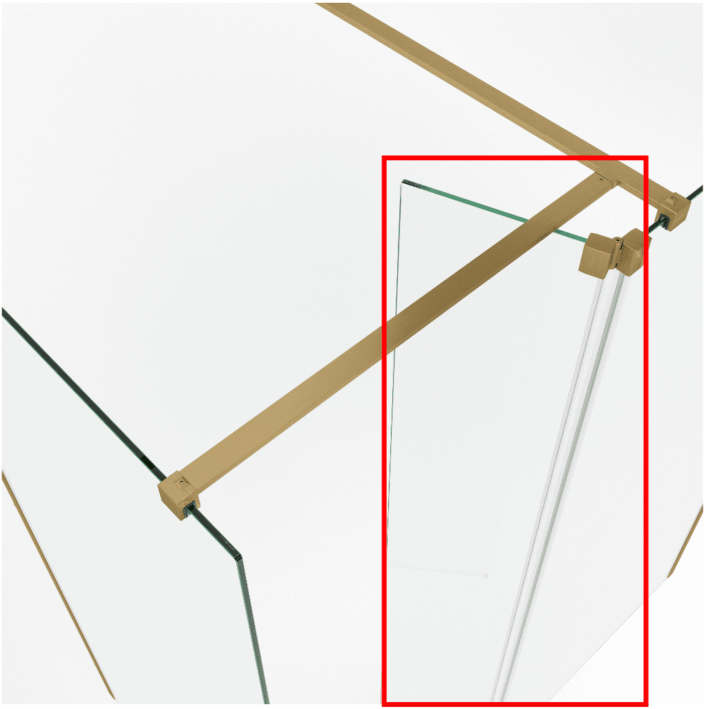 Deflector Panel & Seal (8mm) | Modular Walk In Showers from Lakes